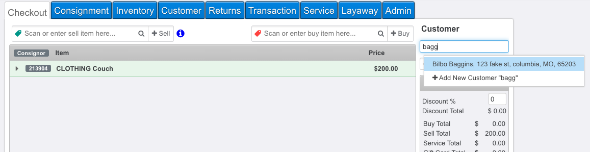 Start a Layaway – SimpleConsign