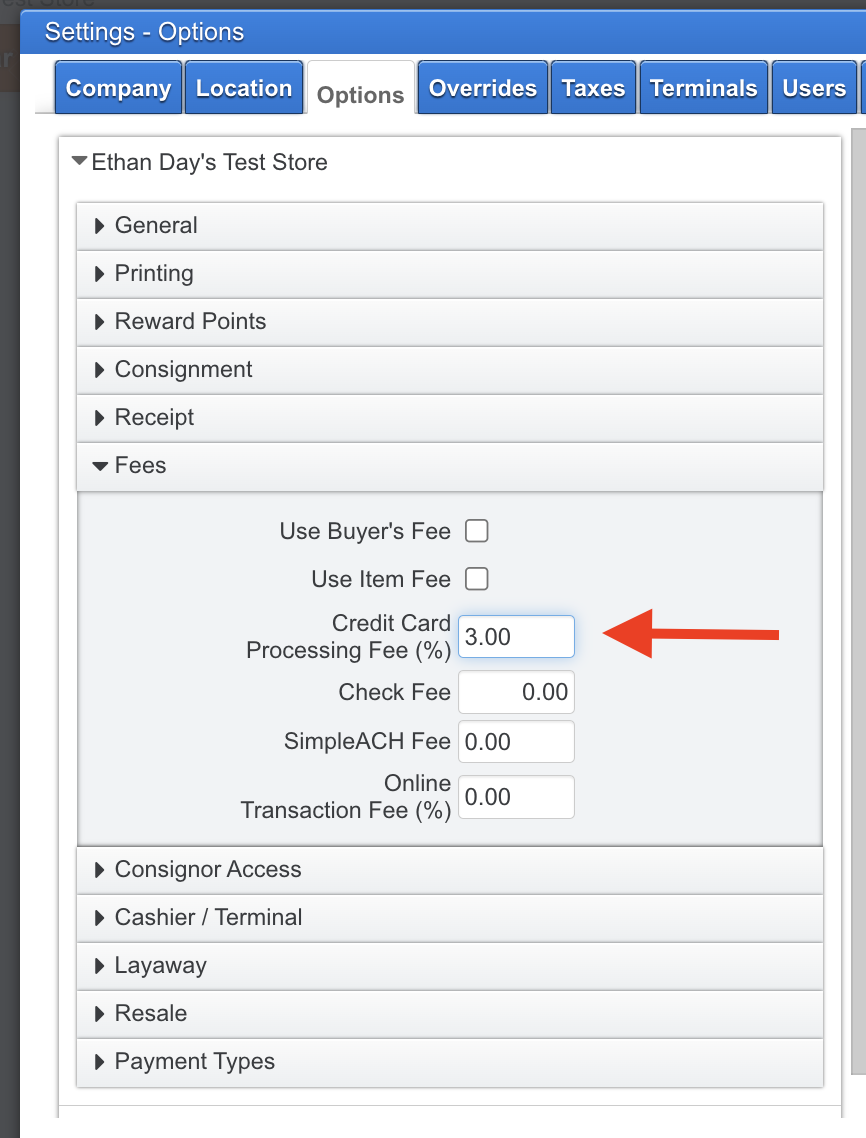 Credit Card Fee Calculation – SimpleConsign