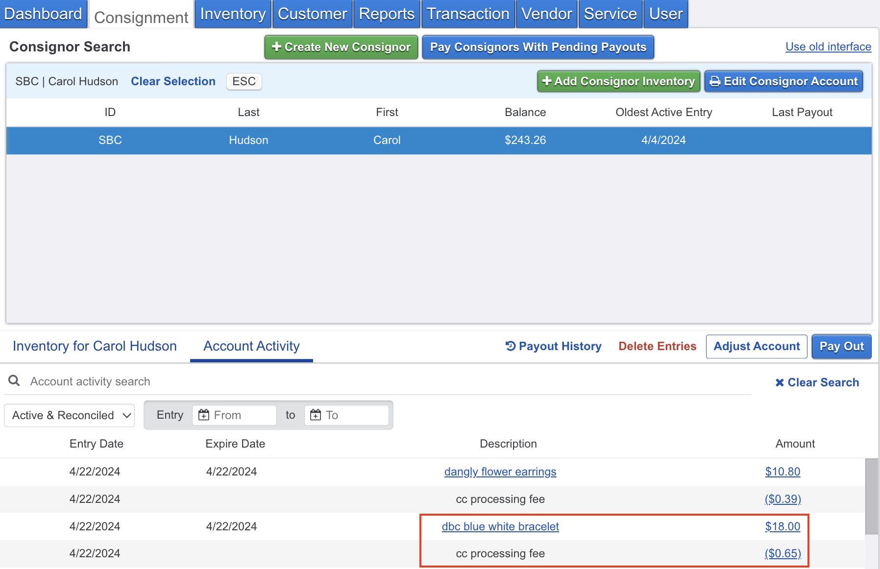 Credit Card Fee Calculation – SimpleConsign