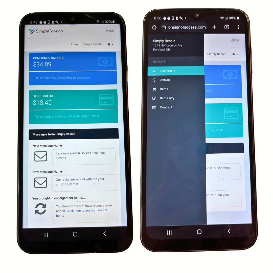 Consignor Access Mobile Login – SimpleConsign