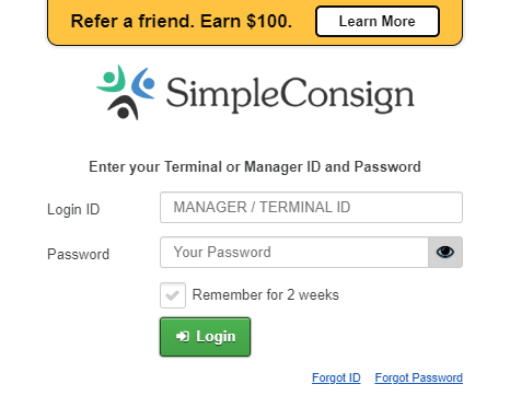 Forgot Password? – SimpleConsign