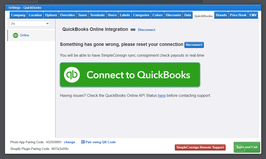 QuickBooks Online (QBO) Error Resolution Guide – SimpleConsign